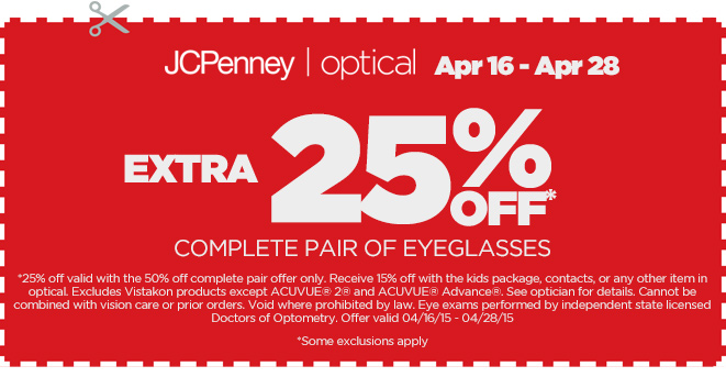 Offers & Discounts - JCPenney Optical